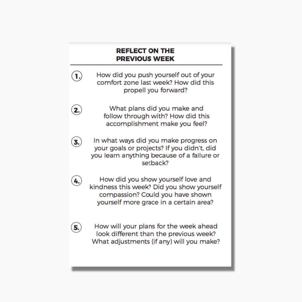 Reflect On The Previous Week - Digital Download – Vienna Ortiz Plans